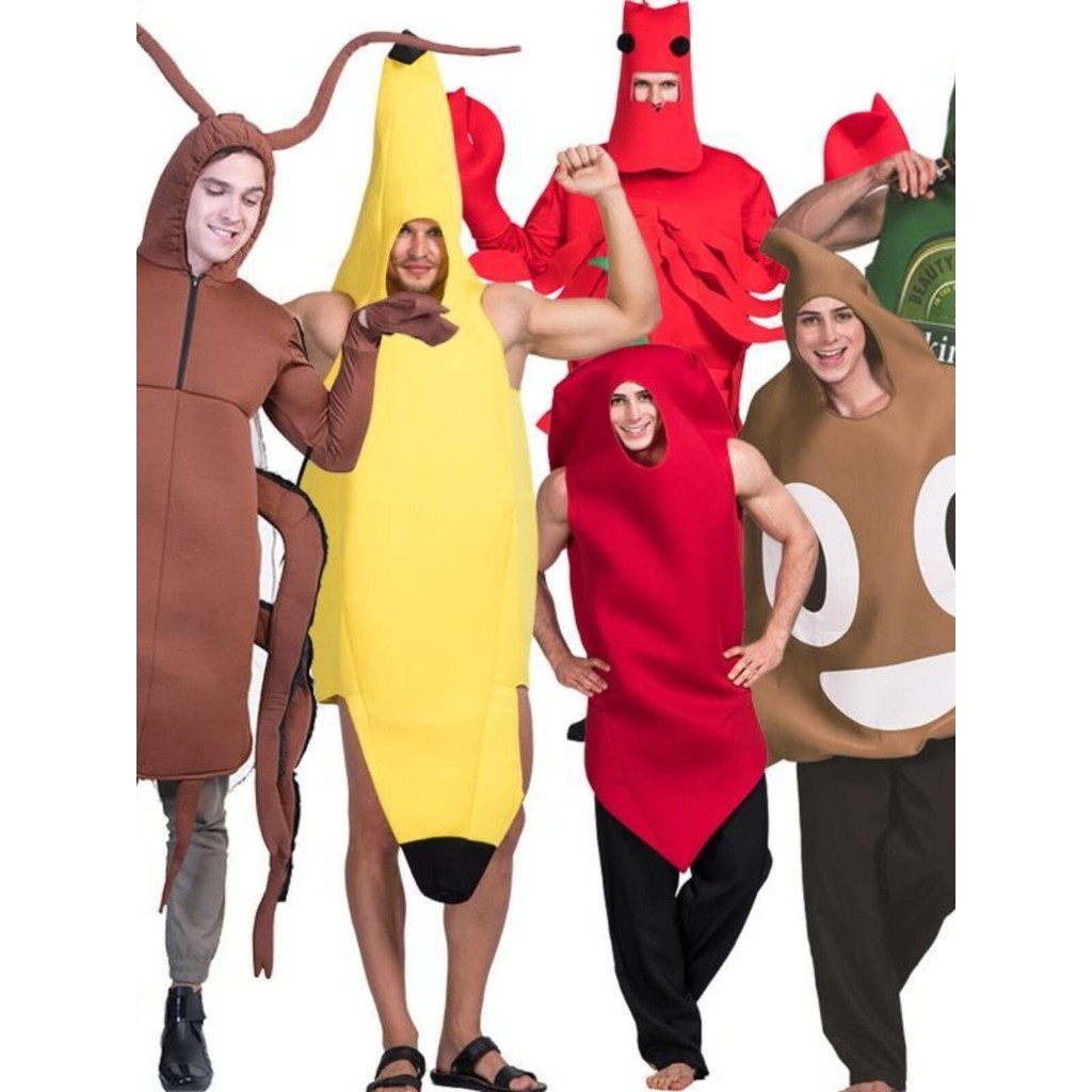 Halloween Cockroach Banana Poop Hot Dog Poop Xiaoqiang cos Funny Female ...