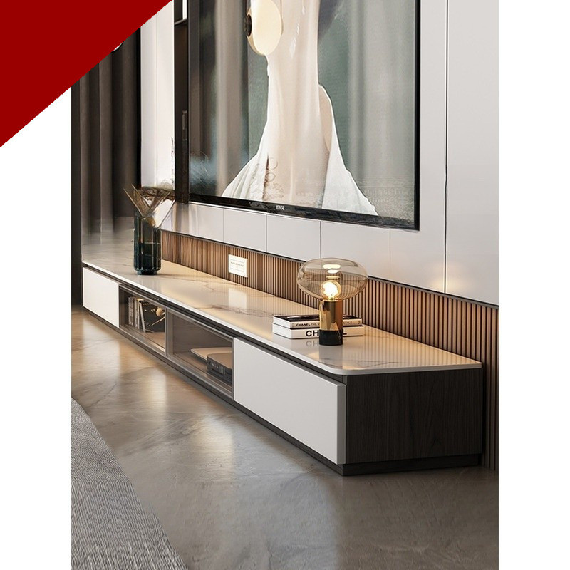 Corner Floor Console Rounded TV To Ceiling TV Cabinet Luxury High-End ...