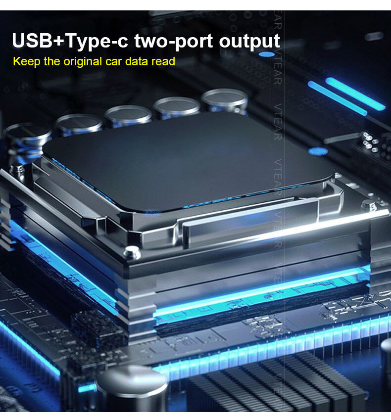 For Audi Q5/ Q5 Sportback 2018-2024 USB Type-C Splitter adapter Fast ...