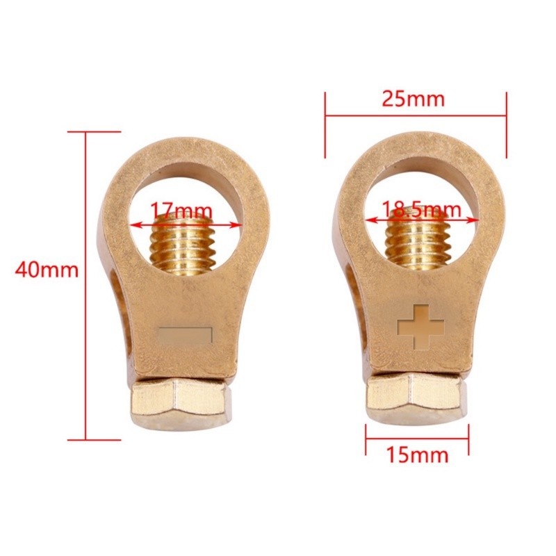 Car Battery Terminal Wire Cable Clamp Top Quick Post Terminal Positive ...