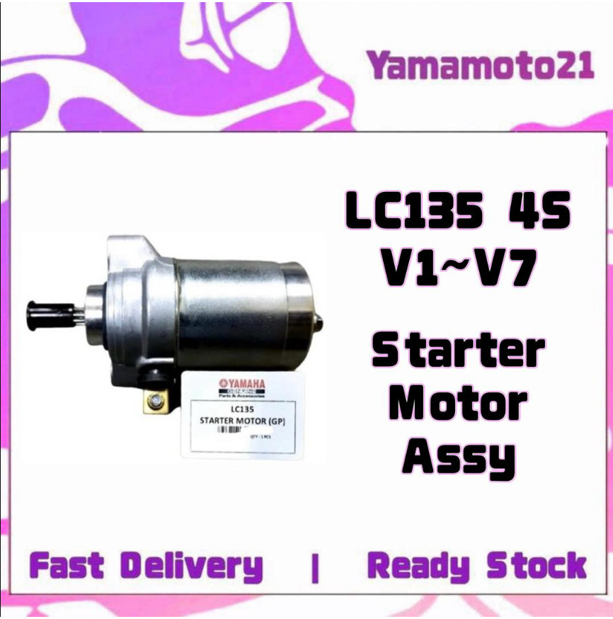 YAMAHA LC 135 LC135 135LC V1 V2 V3 V4 V5 V6 V7 4S 4 SPEED STARTER MOTOR ASSY STARTOR STATER ...