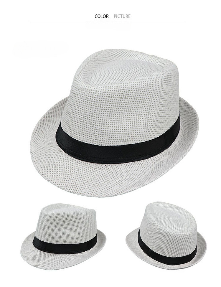 Formal Hat for Kids Cowboy Jazz Cap Travel Vacation Boys Panama Hats ...