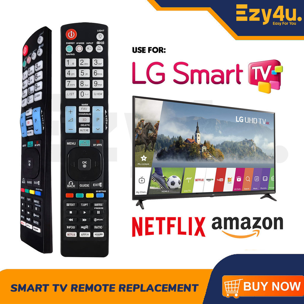 RM-L930 L930 L999V LG SMART TV REMOTE CONTROL NETFLIX AMAZON ALAT KAWALAN JAUH 遥控 | Shopee Malaysia
