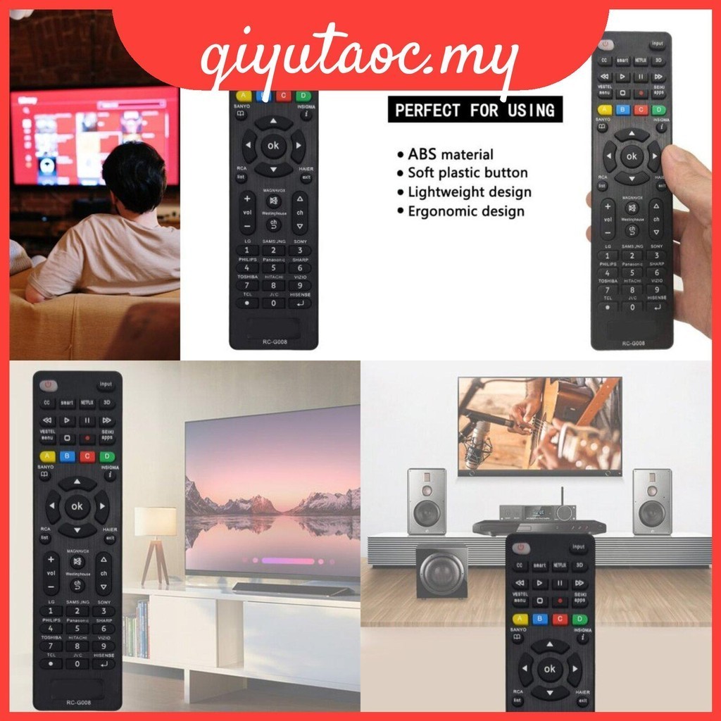Enhanced Functionality Smart Tv Remote Control For Samsung Sony Lg Jvc ...