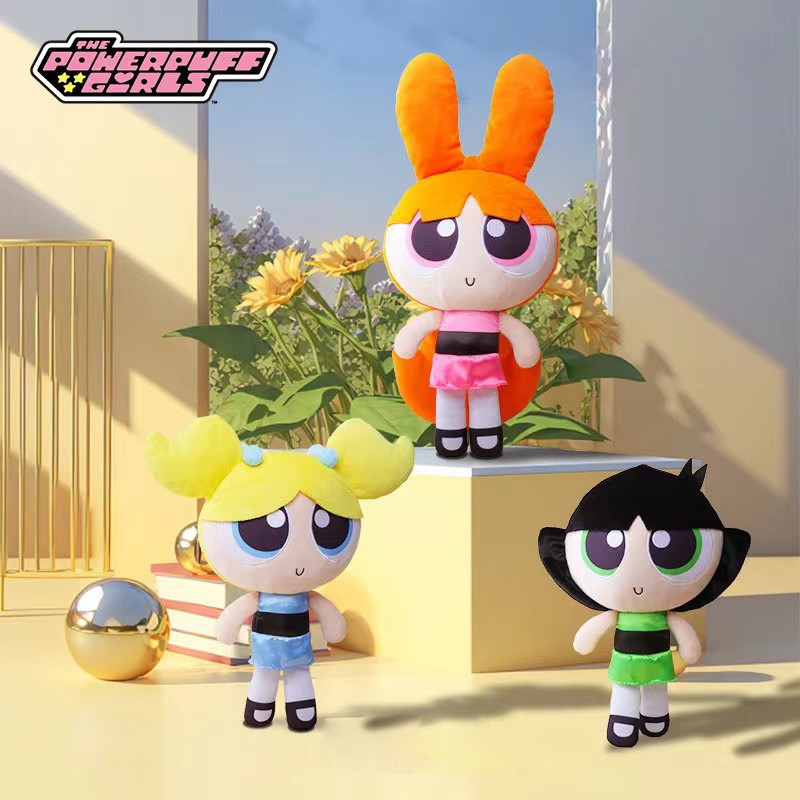 Powerpuff Licensed Cute Girls Plush Dolls Soft Pp Cotton Stuffed Toys ...