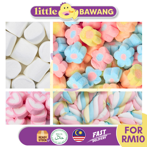3 FOR RM10 Marshmallow Pack Cotton Candy 120g Flower Wave Twisted Love ...