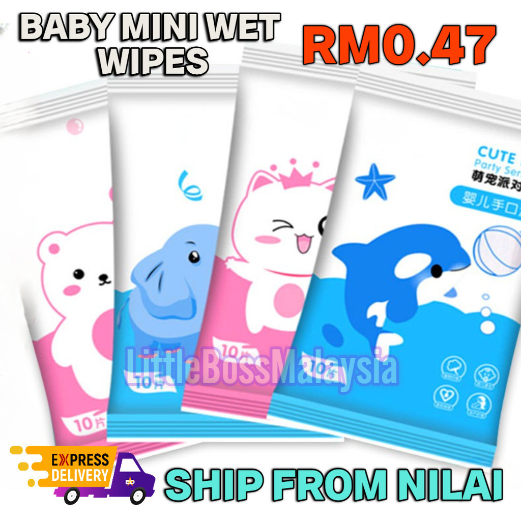 🔥𝑩𝑬𝑺𝑻 𝑪𝑯𝑶𝑰𝑪𝑬🔥《 𝗡𝗢𝗡 𝗔𝗟𝗖𝗢𝗛𝗢𝗟 》Baby Wet Wipes Mini Travel Moisture Cotton Natural Pureness Wet ...