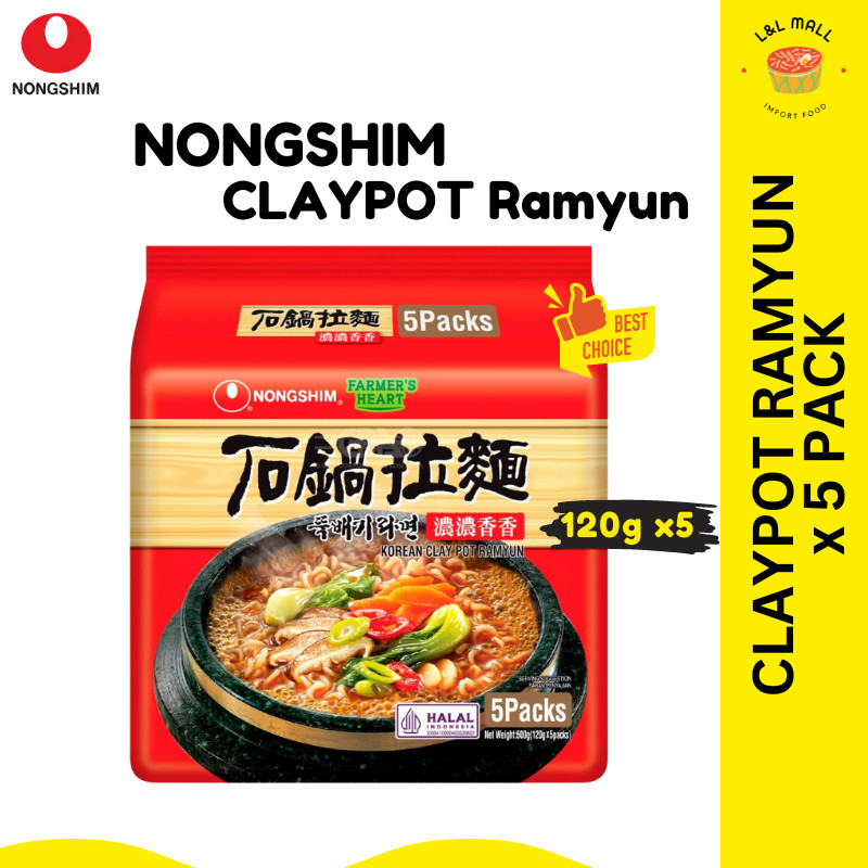 [HALAL] CHINA NONGSHIM FARMERS HEART SHIN RAMYUN NOODLE SOUP CLAYPOT ...
