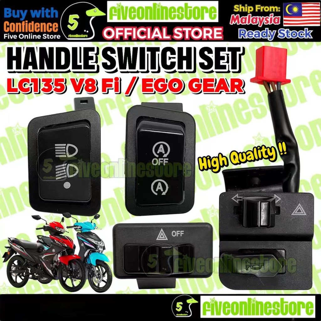 YAMAHA LC135 V8 Fi / EGO GEAR Handle Switch Suis ON OFF Head Light Lamp ...
