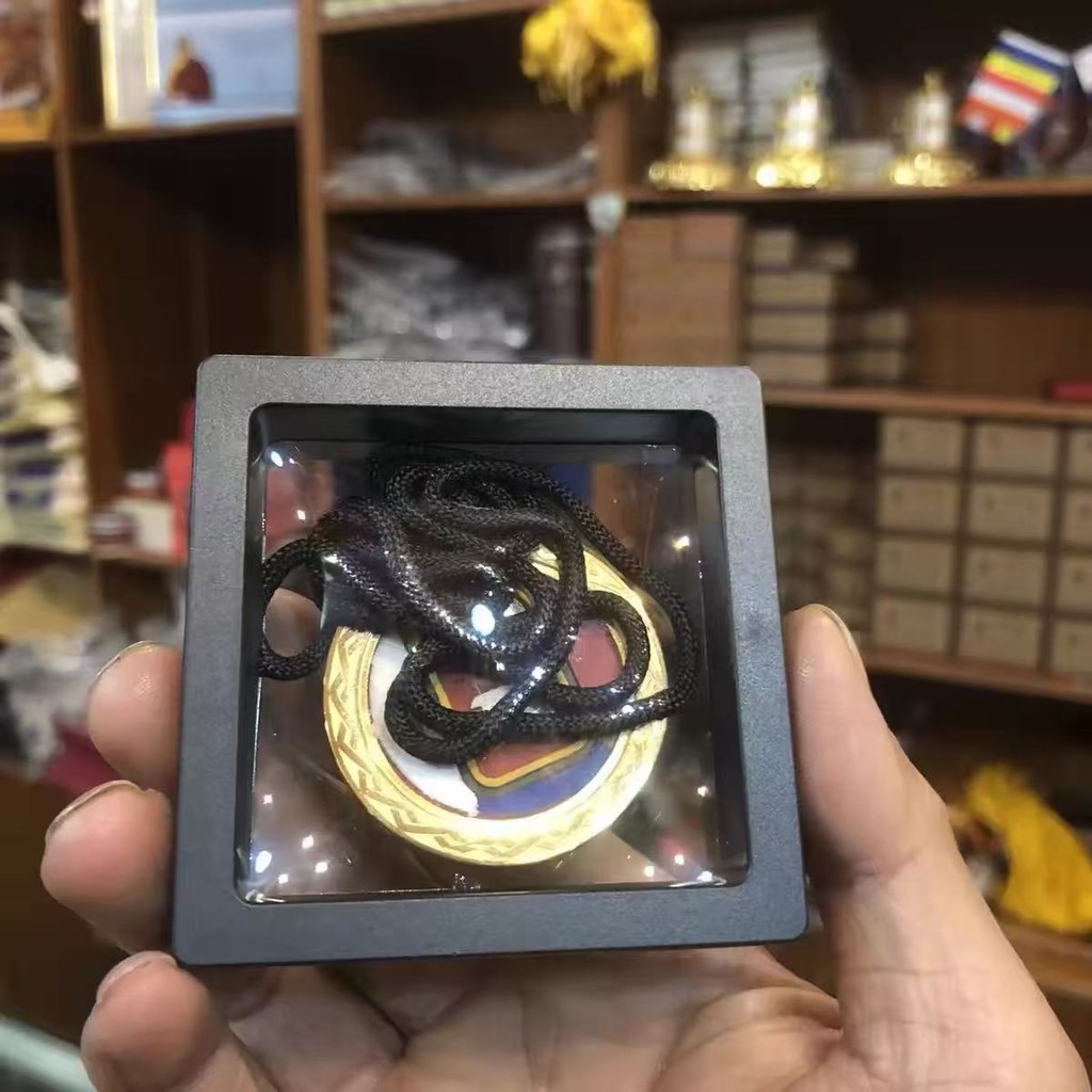 西藏萨迦寺41代萨迦法王吊坠项坠镀金像萨迦牌旗八思巴萨印章吊坠Tibet Sakya Temple 41th Generation Sakya ...