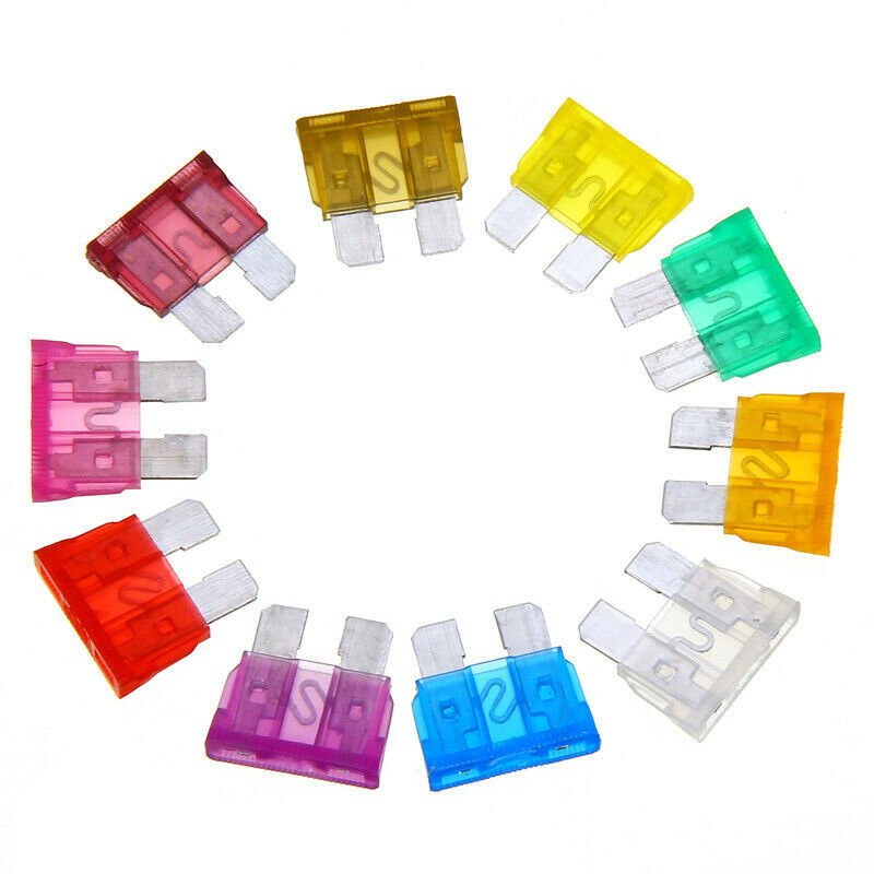 80 Pieces 10 Types Car Fuse Insert 3-40A Medium Set Insert Type Medium ...