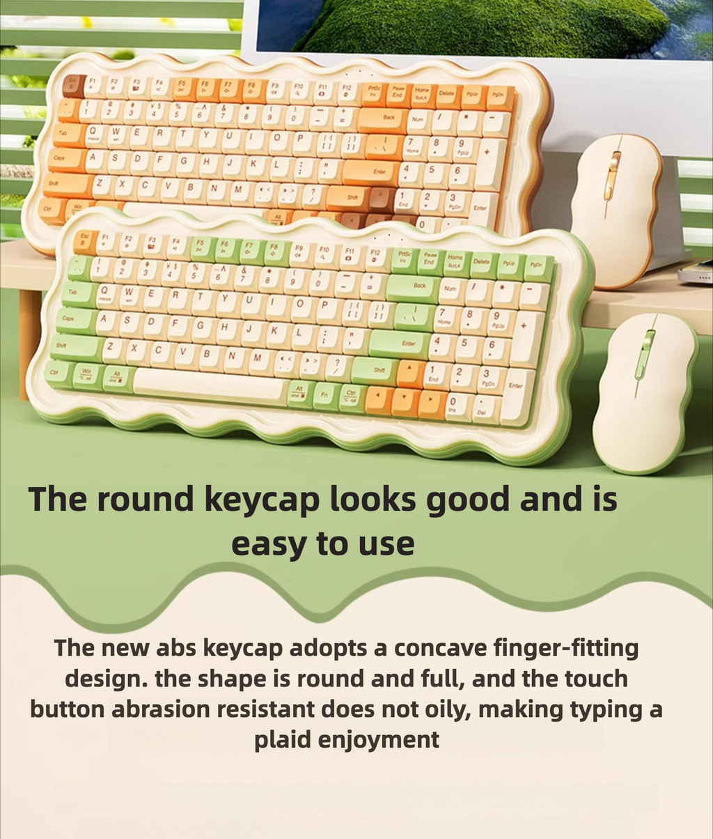 BOW 2.4g Wireless Rechargeable Keyboard and Mouse Set Rechargeable ...