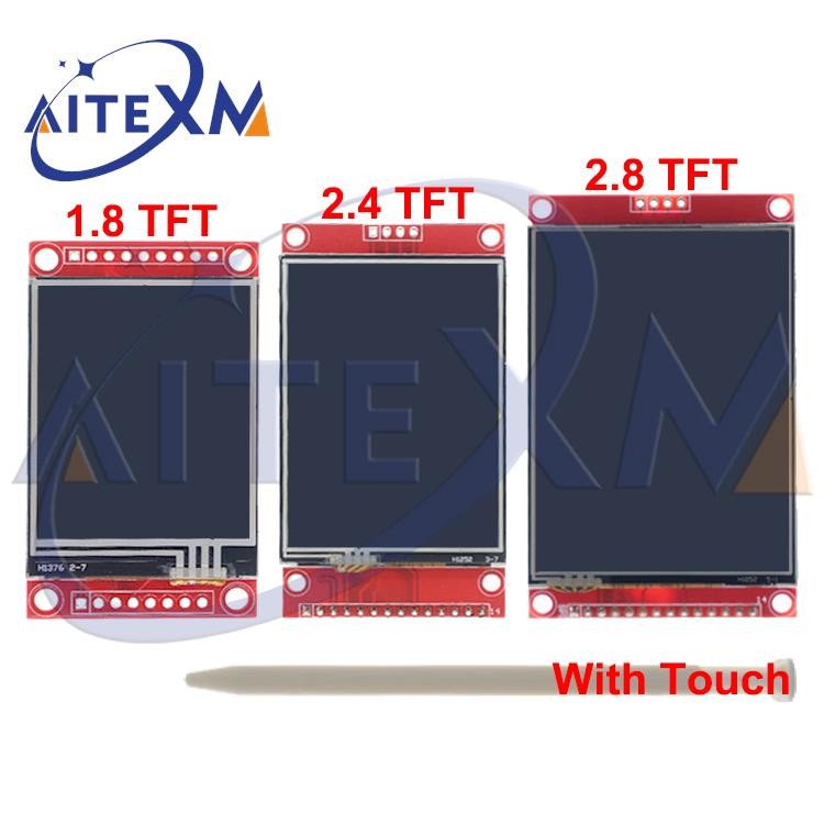 1.8/2.4/2.8/3.5 Inch TFT Full Color Screen LCD Display Module With Touch Drive IC 9341 7789 SPI ...