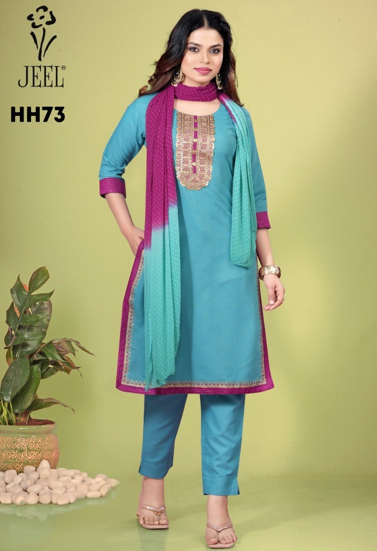 JEEL Punjabi Suits with Straight Cut Pants for Traditional and Casual ...