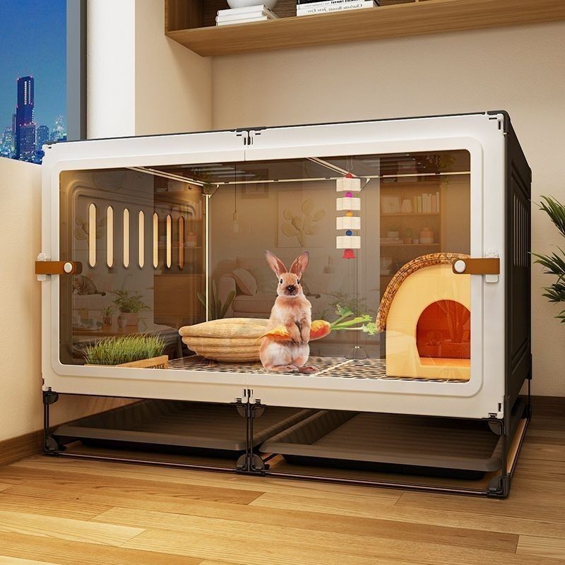 Panoramic Cage Complete Set Of Rabbit Nest Household Large Drawer ...