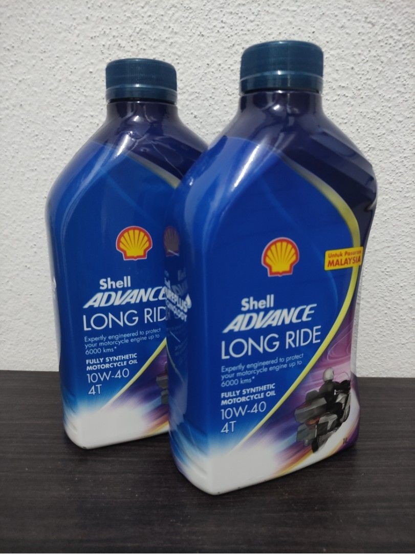 SHELL ADVANCE LONG RIDE 1L / 1.2L 10W-40 ENGINE OIL SHELL FULLY ...