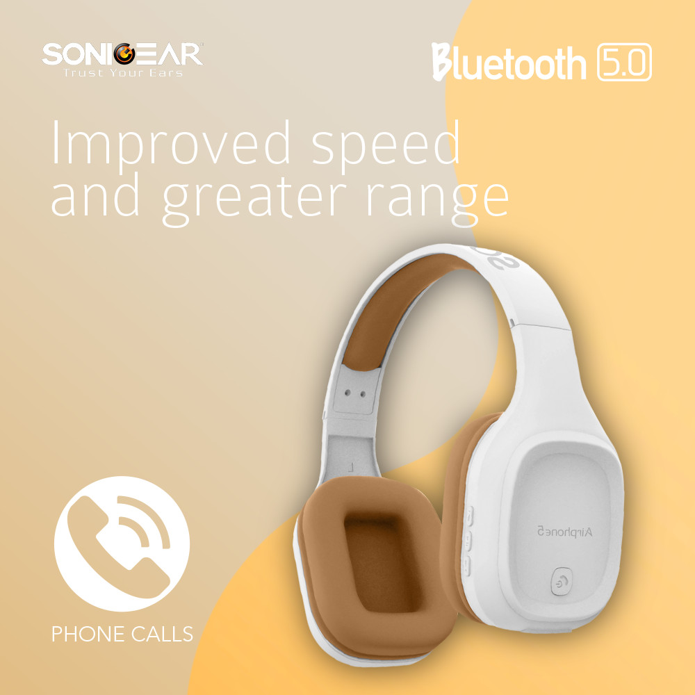 SonicGear Airphone 5 Bluetooth 5.0 Headphone | High Clarity | Strong ...