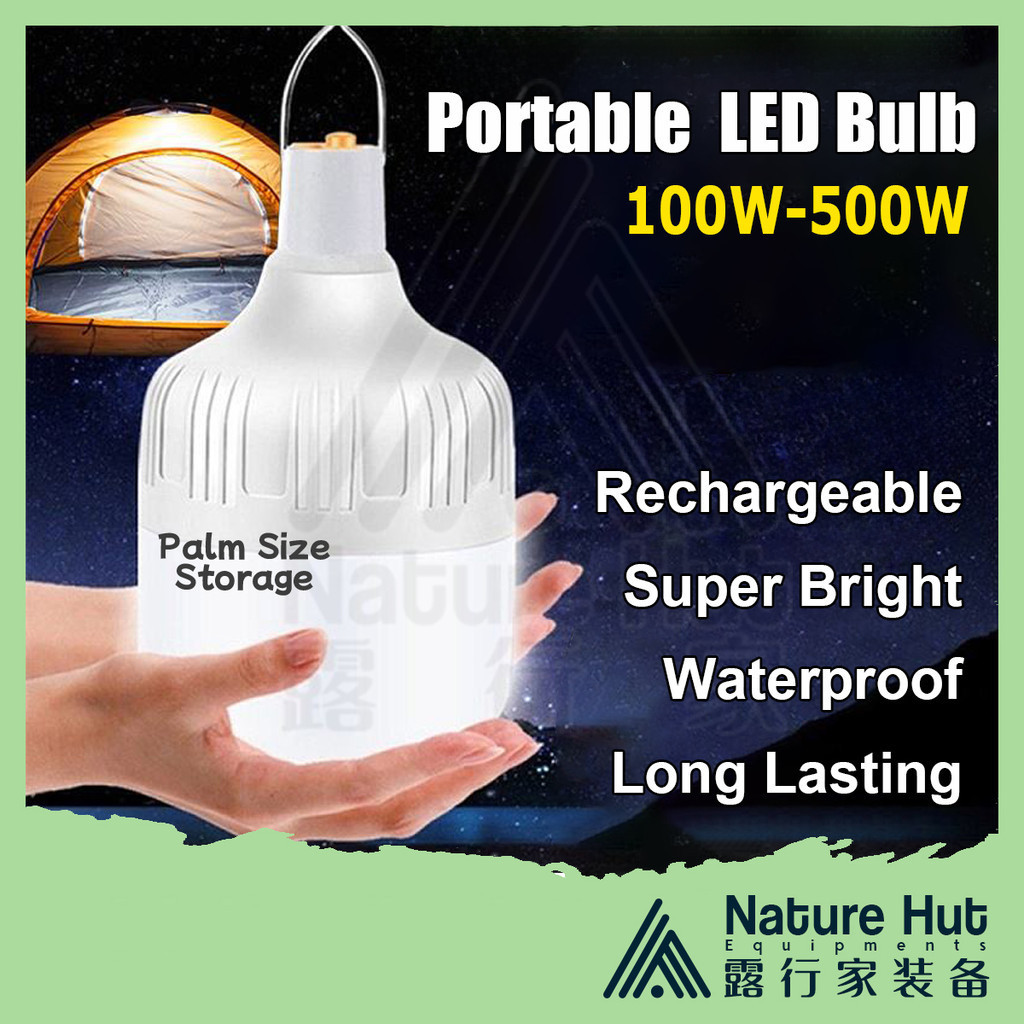 Rechargeable LED Light Bulb USB Portable Lamp Camping Night Market Emergency Outdoor Lampu Pasar ...