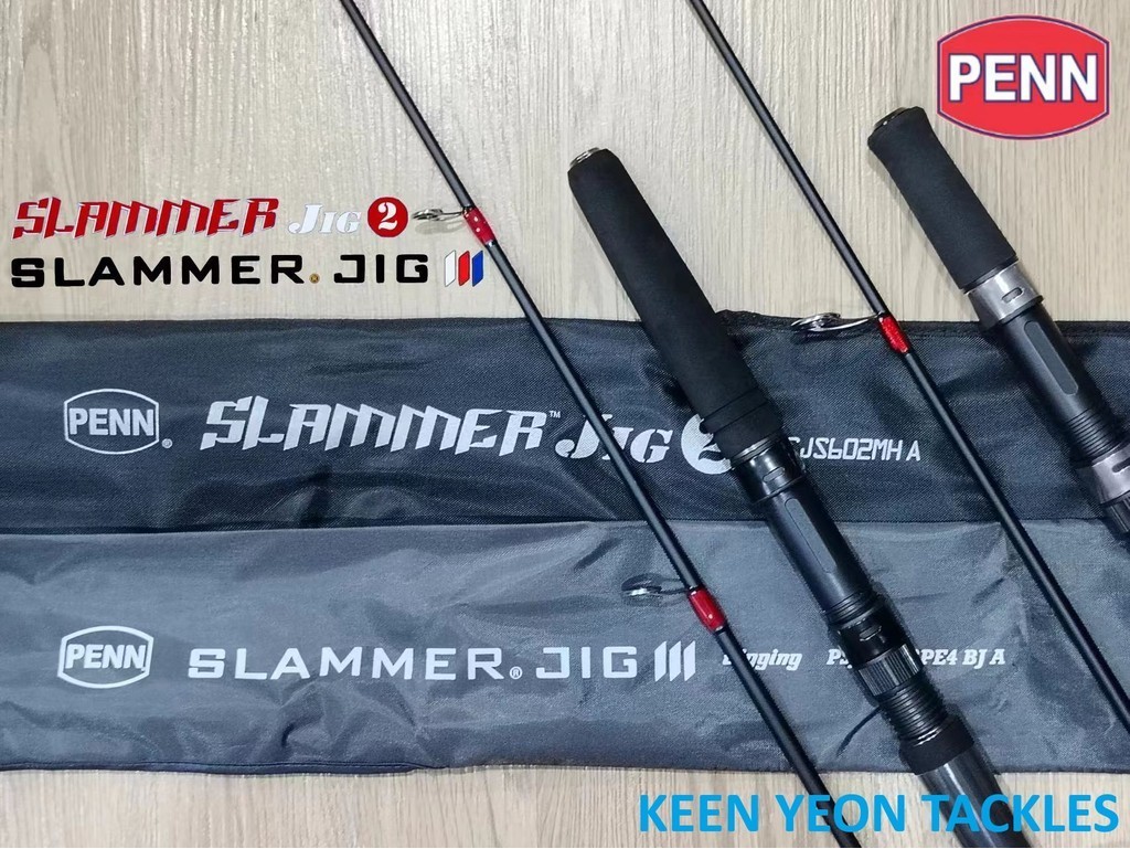 PENN SLAMMER JIG 2/ SLAMMER JIG 3 JIGGING ROD | Shopee Malaysia