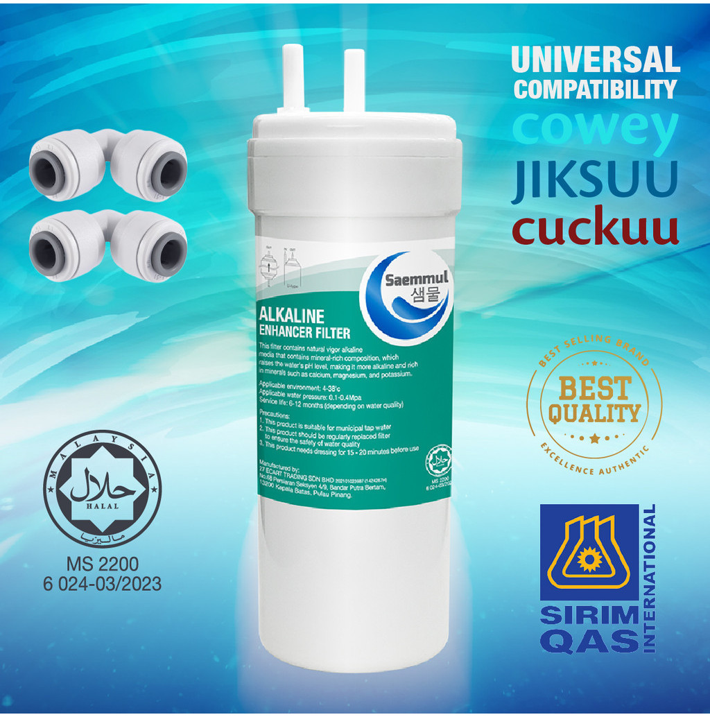 Enhanced Water Filter SAEMMUL Alkaline Set SAEMMUL 6" Halal Certified ...