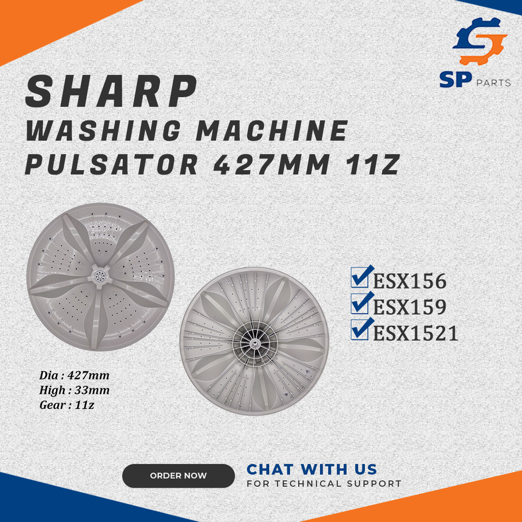 SP_PARTS SHARP WASHING MACHINE PULSATOR ESX156 / ESX159 / ESX1521 ...