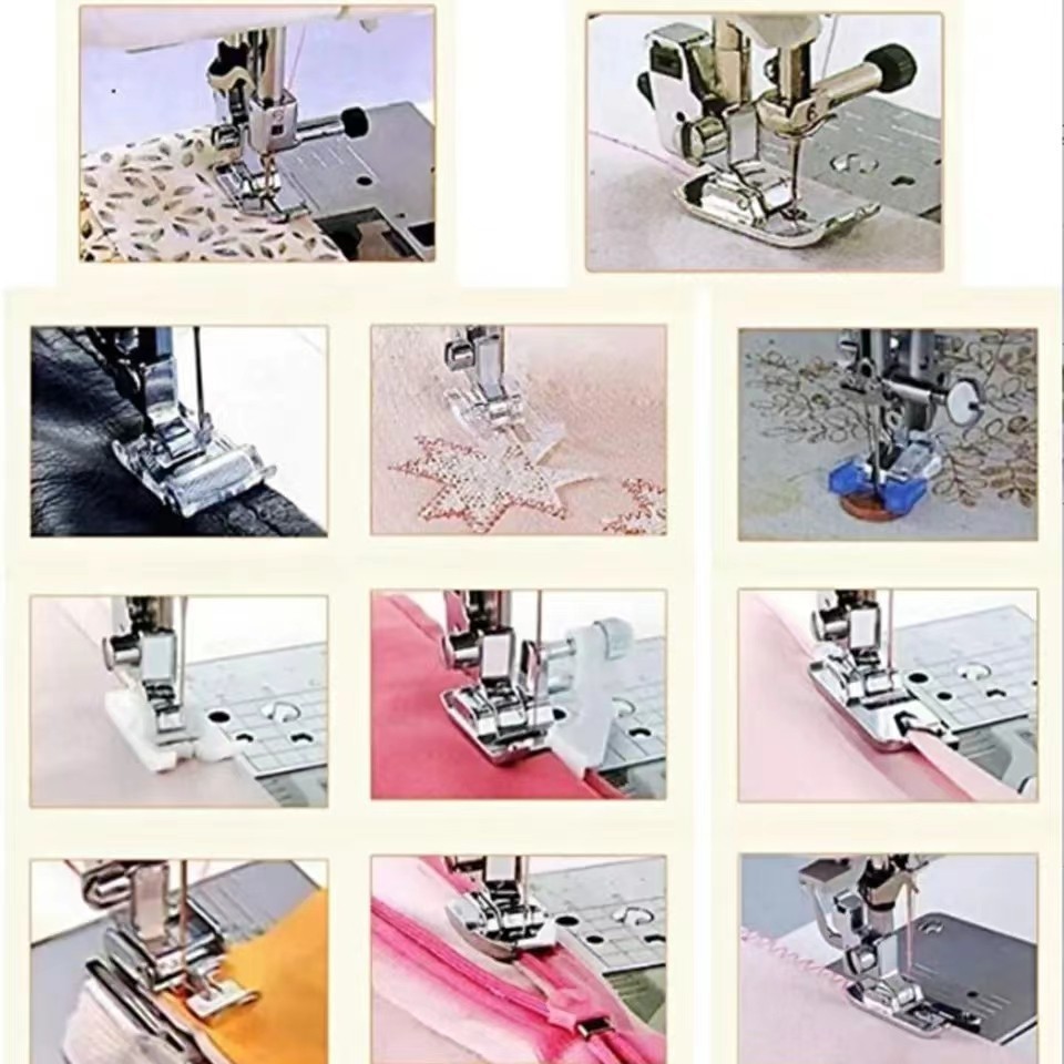 Presser Feet Set 11Pcs Snap On Sewing Machine Foot for Home Low Shank Sewing Machine Use Presser ...
