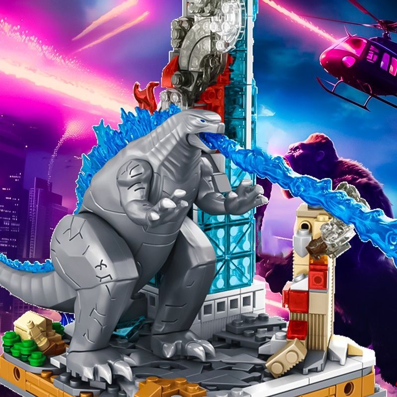 Godzilla Mechanical Building Block Assembly Toy 6-12 Years Old Vs. King ...