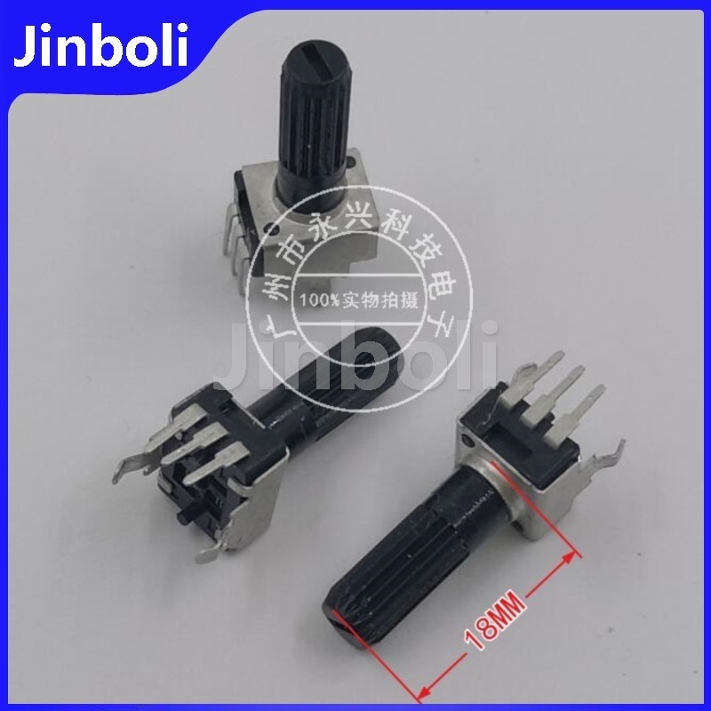 10PCS RV09 Type 0932 Single Potentiometer B50K B503 50K Ohm Vertical 3 ...
