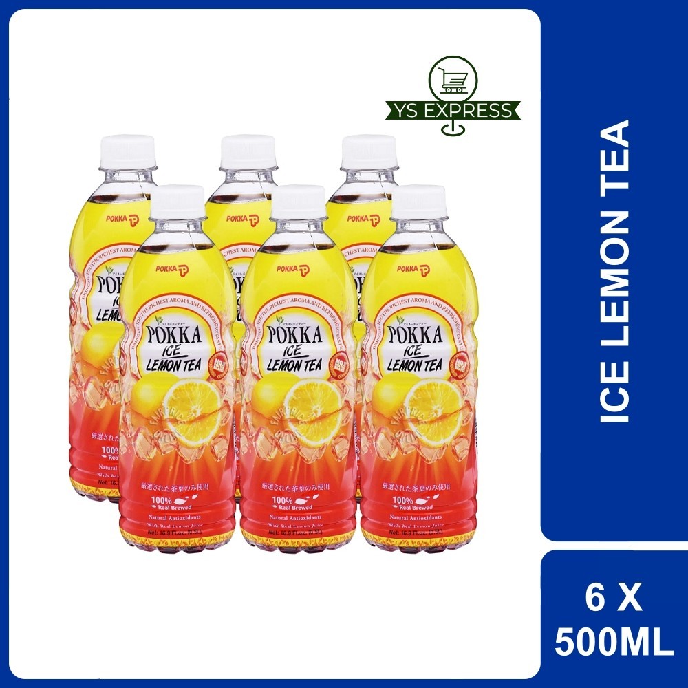POKKA Ice Lemon Tea 6X500ML - Teh Limau Ais | Shopee Malaysia