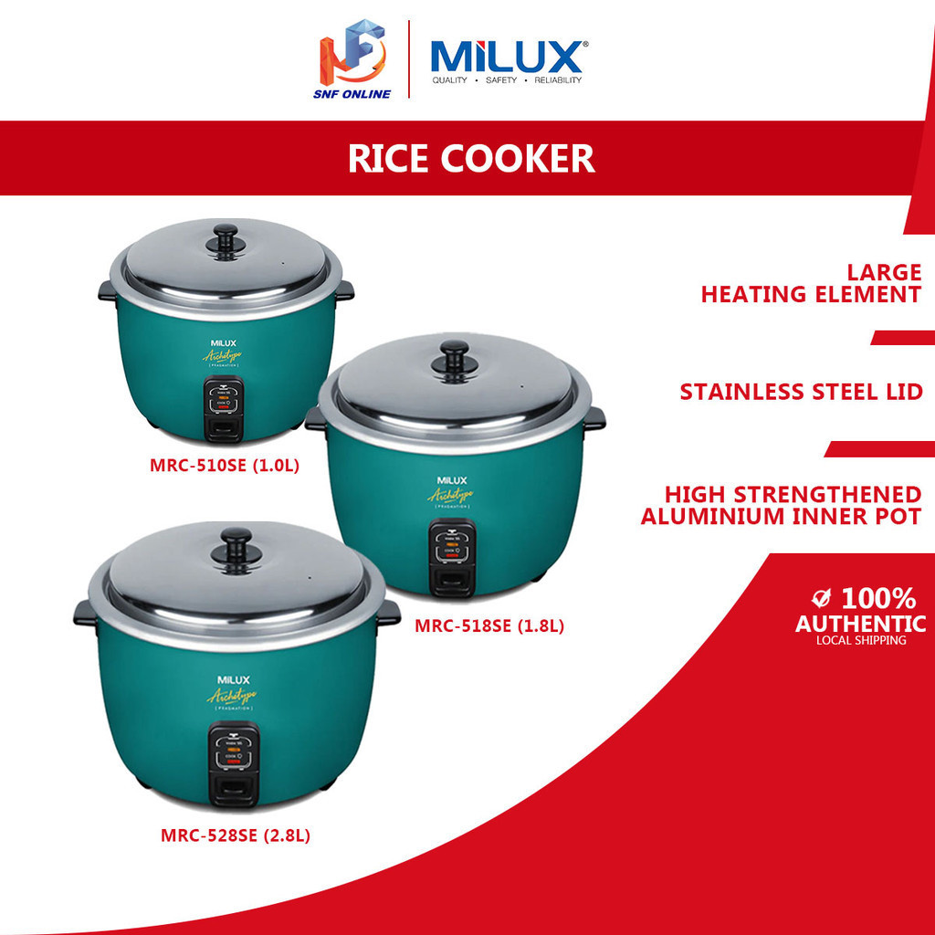 Milux Periuk Nasi Elektrik Electric Rice Cooker MRC-510SE (1.0L) / MRC ...