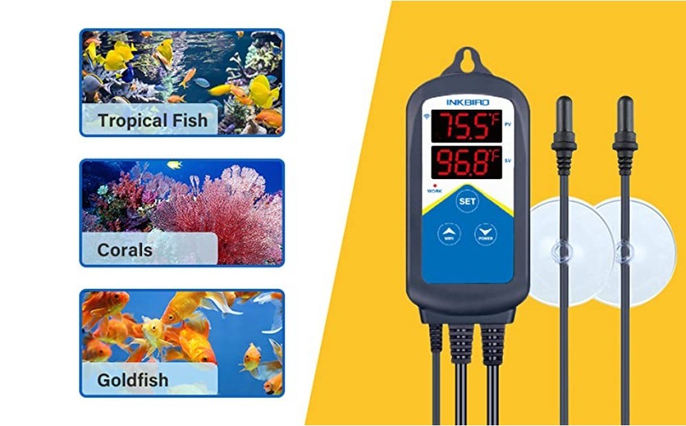 INKBIRD ITC-306A WiFi Temperature Controller 1200W AC 100-240V Wi-Fi ...