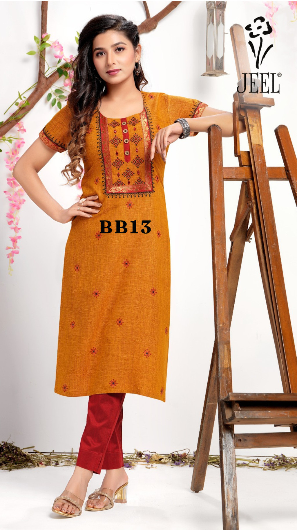 JEEL Classic Kurtis for Casual and Office Wear Tops Only BB Series ...
