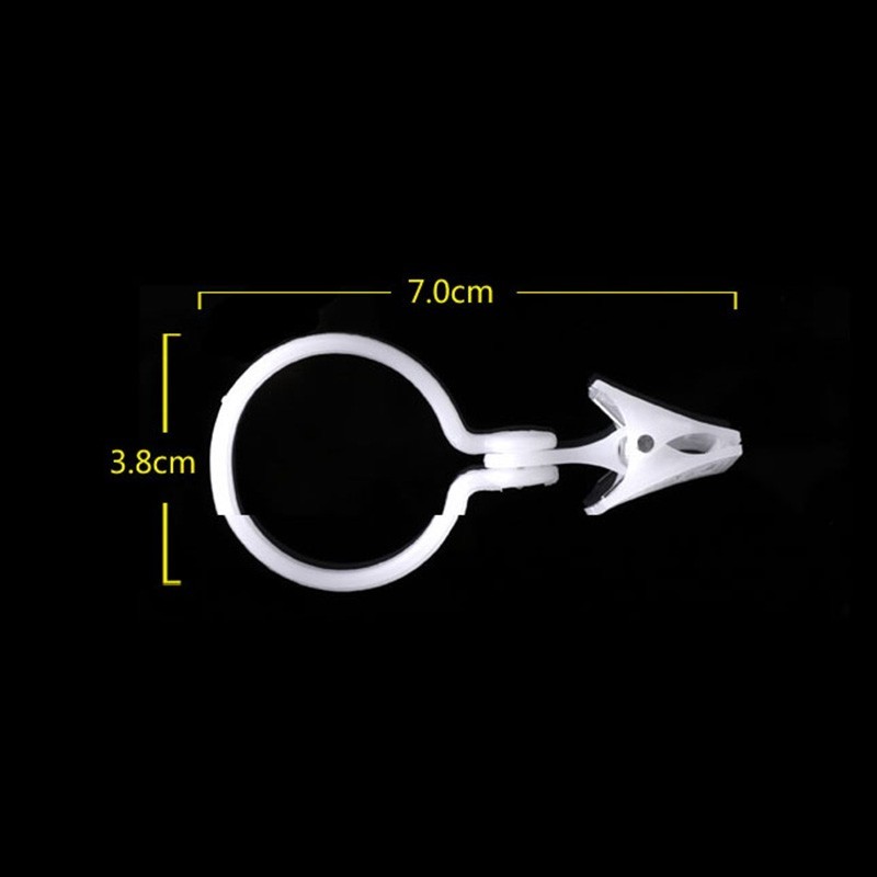 10pcs Curtain Clip Multi-function House Clips Safety Plastic Ring ...