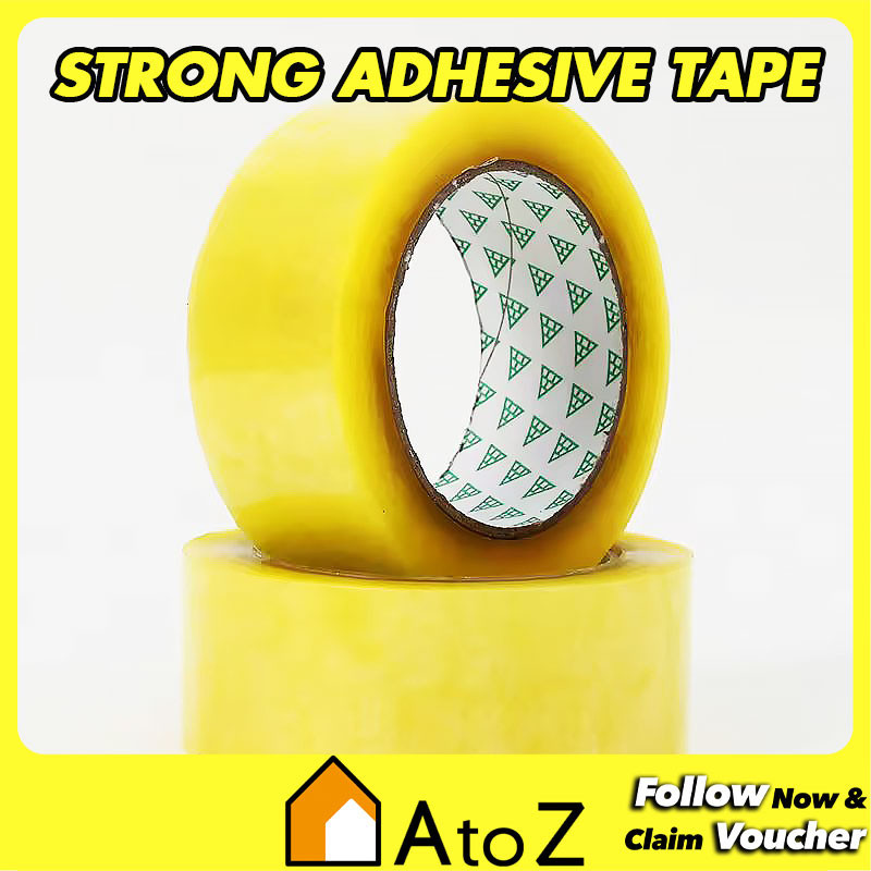 Heavy Duty Strong Adhesive Yellow Tape 45mmX60mm Packing Transparent ...