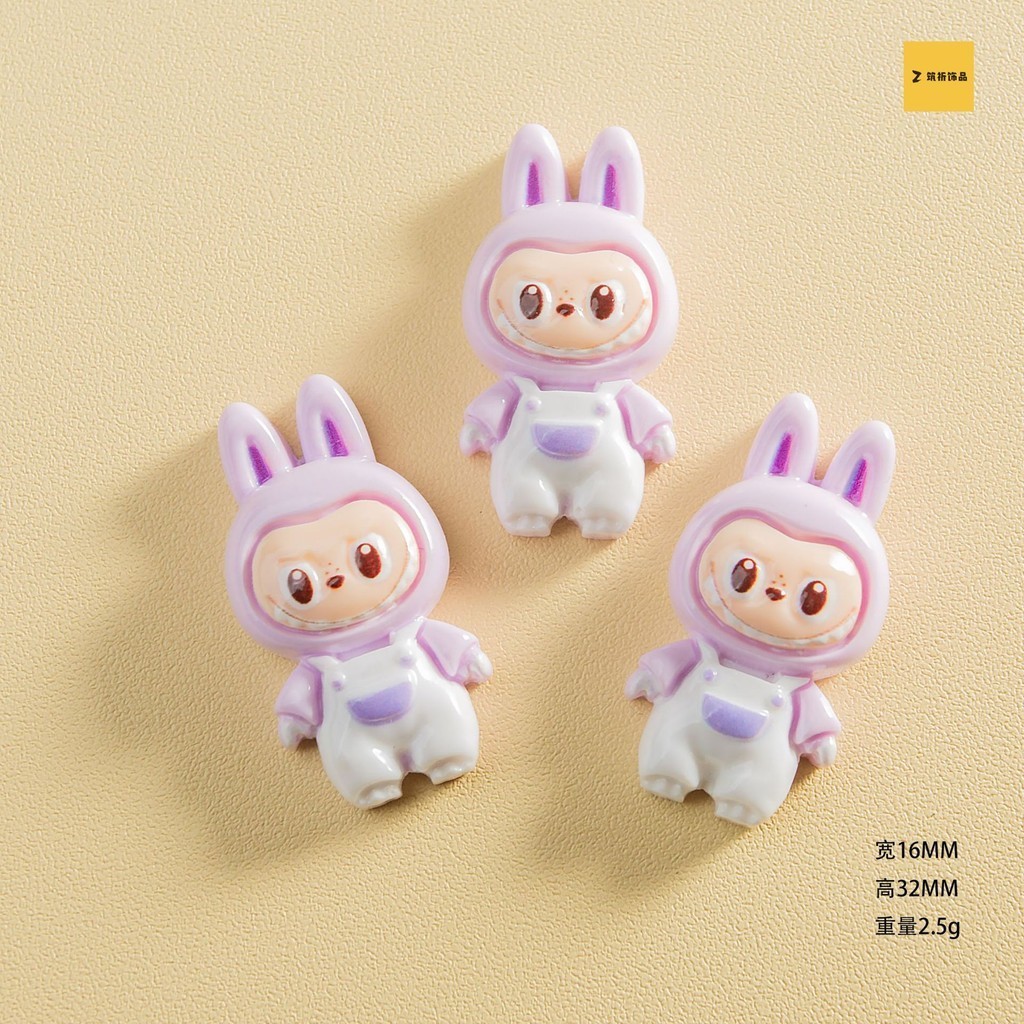 Cartoon Labubu Doll Jibitz croc Labubu Macaron Jibits Charm Animal Croc ...