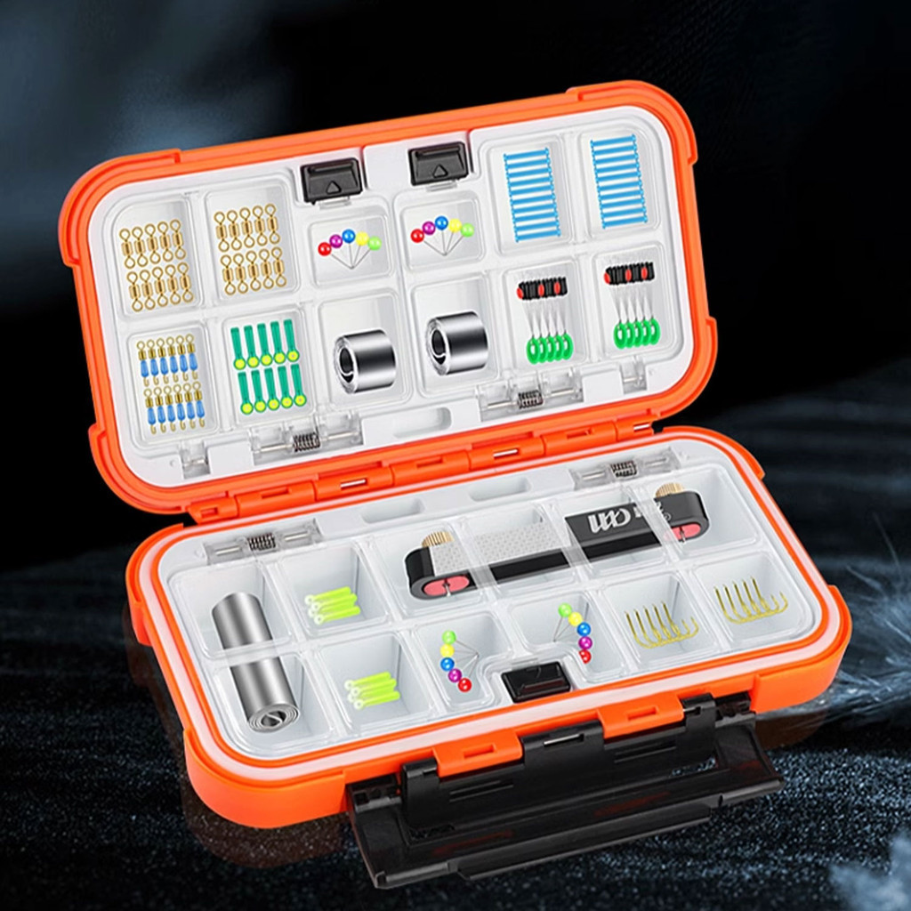 【MR.T】Kotak Pancing Kalis Air Dua Lapisan – Waterproof Fishing Tackle Box Double Layer Lure Box ...