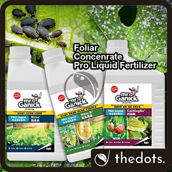 (1L) Mr Ganick Foliar Concenrate Pro Liquid Fertilizer / Baja Cecair Racun Perosak Organik ...