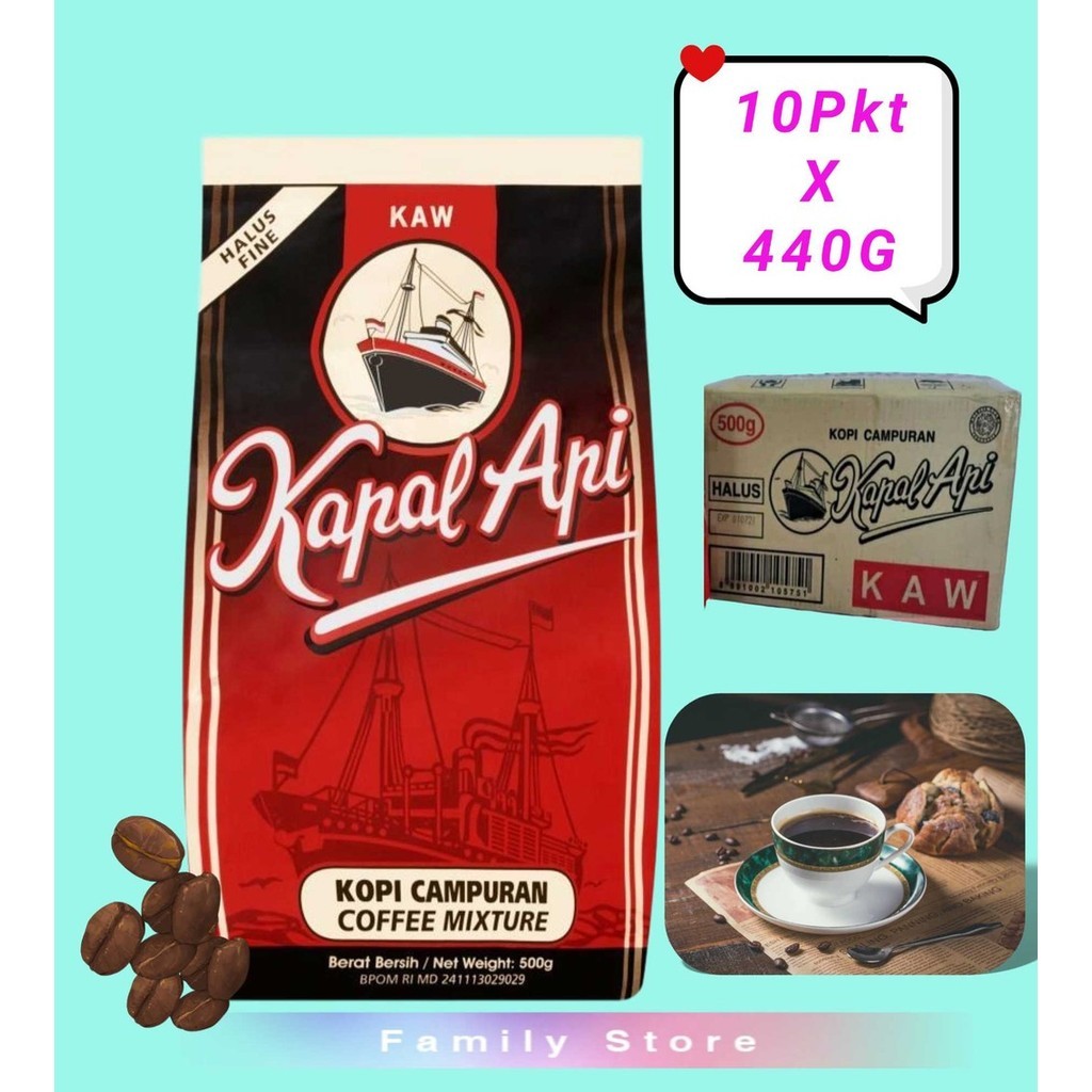 Kapal Api Kopi Campuran 440G x 10Pkt | Shopee Malaysia