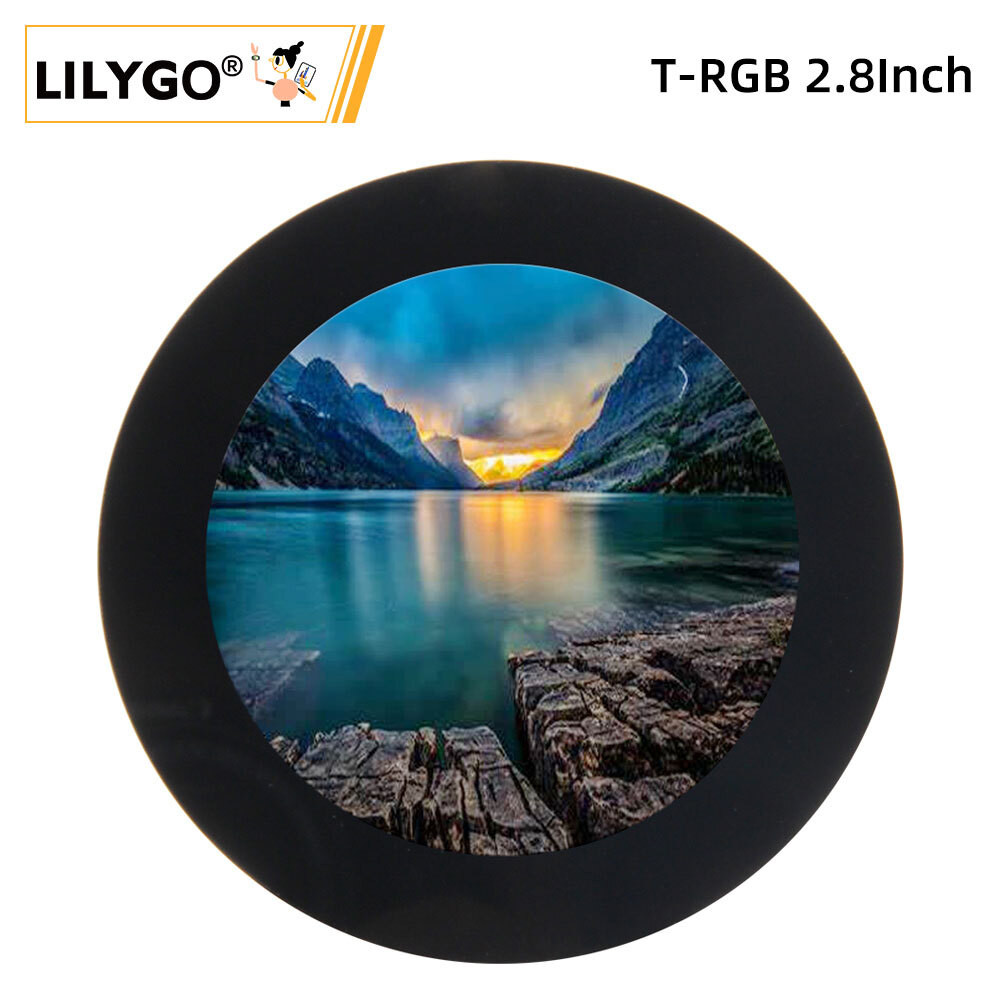 LILYGO® T-RGB ESP32-S3 2.8 inch LCD Touch Round Display ST7701S Screen ESP32-S3R8 Development ...