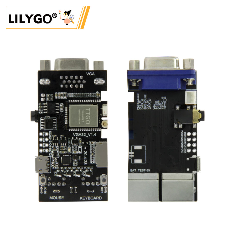 LILYGO® FabGL VGA32 VGA ESP32 PSRAM Module V1.4 Controller PS/2 Mouse Keyboard Graphics Library ...