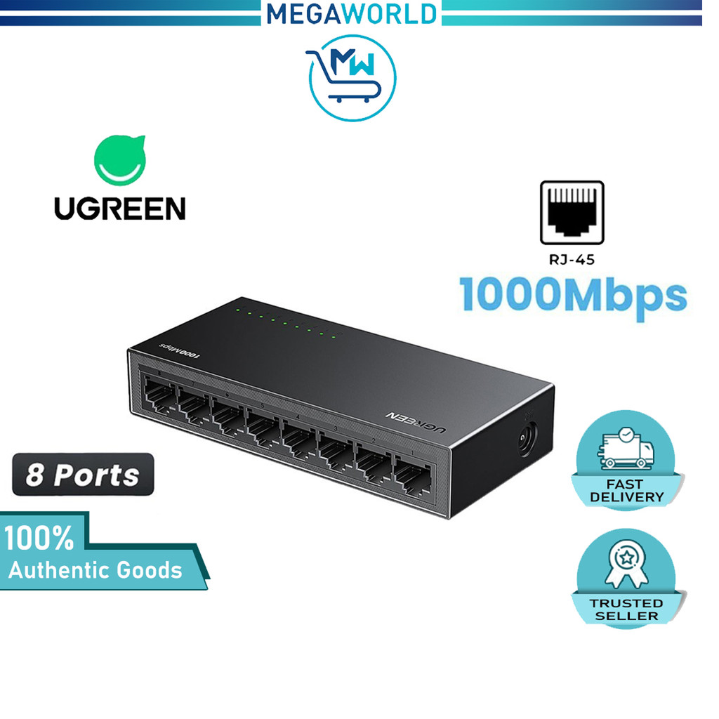 UGREEN 5/8 Port Ethernet Splitter RJ45 Network Switch 1000Mbps Gigabit ...