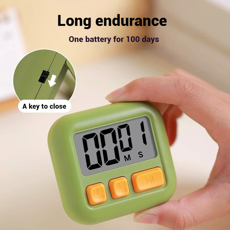 Mini Dopamine Desktop Timer Digital Countdown Timer Clock Green Yellow ...