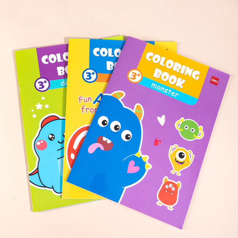 Deli Coloring Book For Kids Educational Art Drawing & Painting Books 16 ...