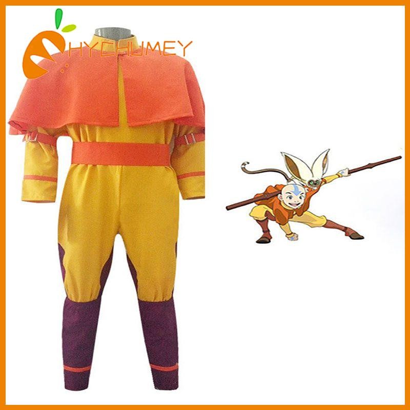 Versatile The Avatar Last Airbender Aang Cosplay Suit In Multiple Sizes ...