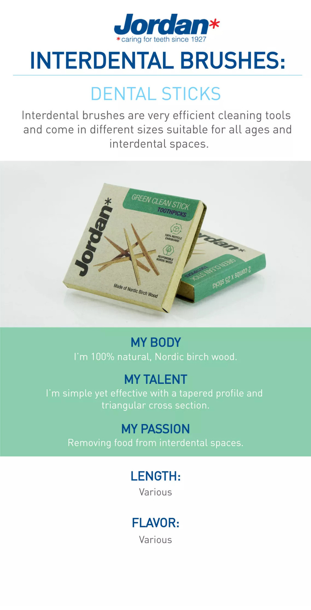 Jordan Green Clean Stick (Toothpicks) 4 combs x 25 sticks | Shopee Malaysia