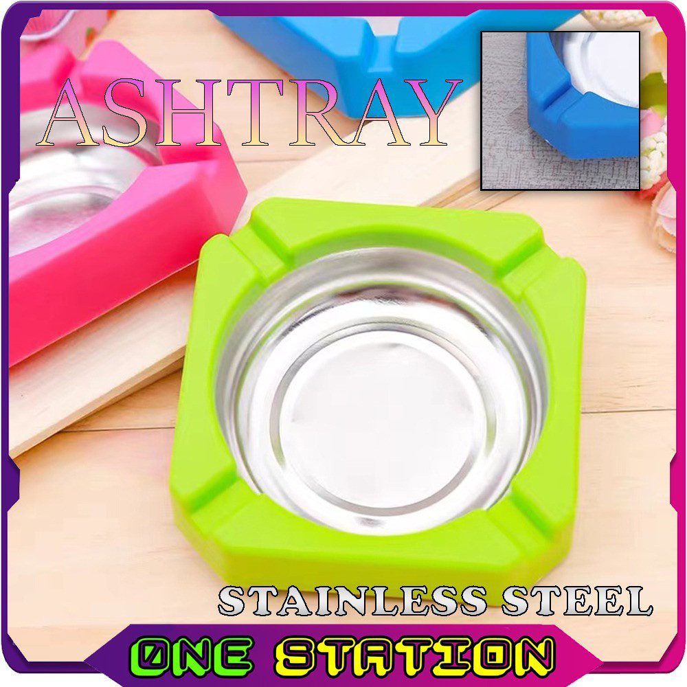 Ashtray Portable Square Stainless Steel Ashtray Holder Fashion Ashtray ...