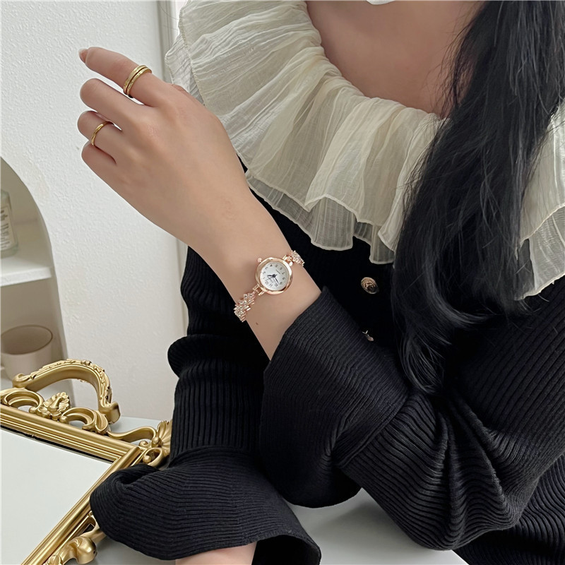 Bracelet Woman Watch Diamond-encrusted Wristwatch Summer Exquisite for ...