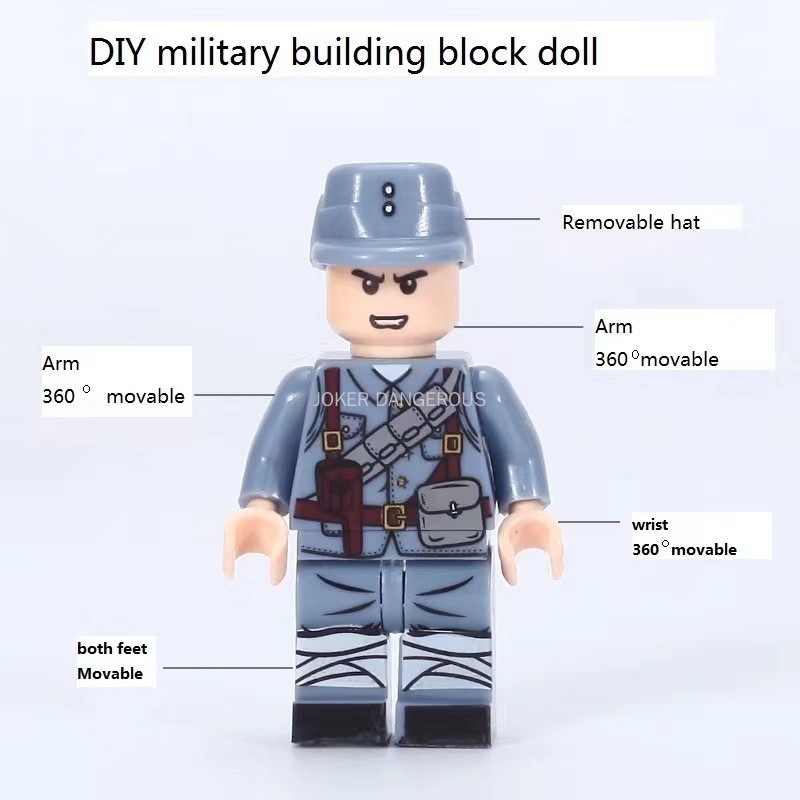 Toy figure kids World War II Building Blocks Compatible with legoing ...