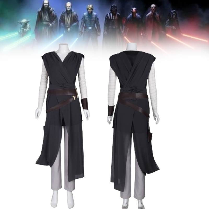 Star Wars Rey Cosplay Costume Set Film Television Characters Fashion ...