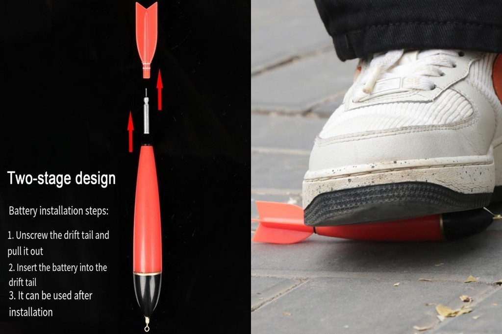 Rocket Slip Bobber Portable Fish Float High Sensitivity Led Rocket ...